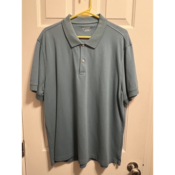 UNTUCKit | Shirts | Untuckit Polo Shirt Mens Blue Cotton Stretch Casual ...